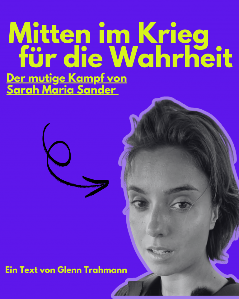 Mitten im Krieg für die Wahrheit: Der mutige Kampf von Sarah Maria Sander