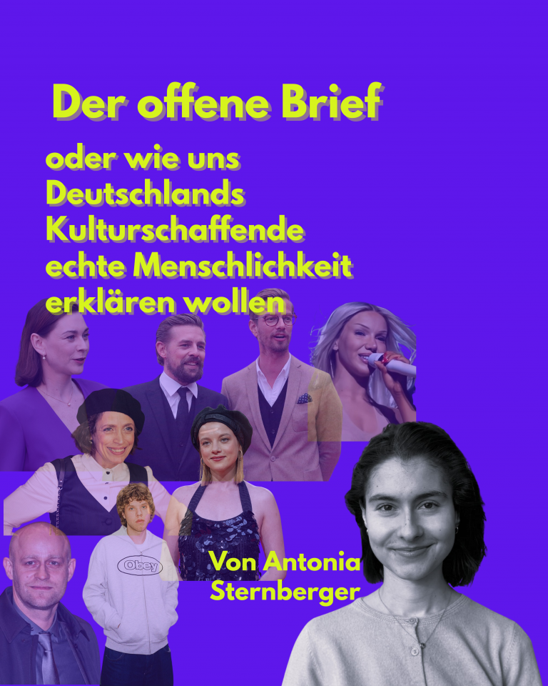 Der offene Brief – oder wie uns Deutschlands Kulturschaffende echte ...